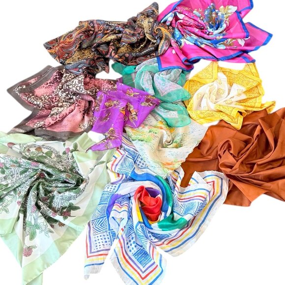Vintage | Accessories | Vintage Mystery Scarf Bundle | Poshmark